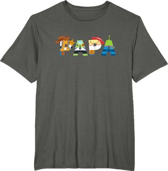 Pixar Disney and Pixars Toy Story Papa Fathers Day Dad Birthday T-Shirt