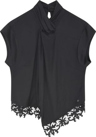 Gustav Vivian Spitzenbluse - - Blouses & Shirts - Damen - Schwarzk - XS
