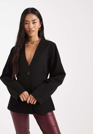 Pieces Blazer ajusté structuré - Noir