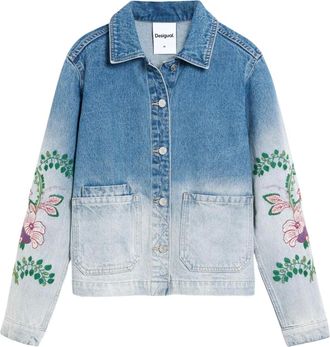 Desigual Femme, Vestes, Bleu, Taille: 42 FR Chaq Dakota Jacket