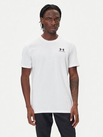 Under Armour T-Shirt Ua Logo Emb 1373997 Weiß Relaxed Fit