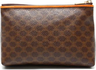 Celine pochette à motif Macadam (années 1990-2000) - Marron