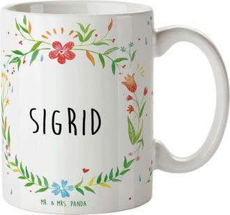 Mr. & Mrs. Panda Tasse Sigrid - Geschenk, Kaffeetassen, Teebecher, Keramiktasse