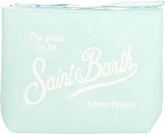 MC2 Saint Barth Femme, Sacs, Vert, Taille: ONE Size Aline Canvas Pochette