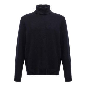 Zanone High Neck Pullover - - Knitwear - Herren - Blau - XL