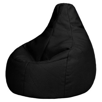 Icon Brand Performance Mesh Gaming Sitzsack, Schwarz, Webstoff, Sitzsack Erwachsene mit F&uuml;llung, Bean Bag, Gaming Stuhl, Lounge Sessel, Lounge Stuhl, Schlafzimme