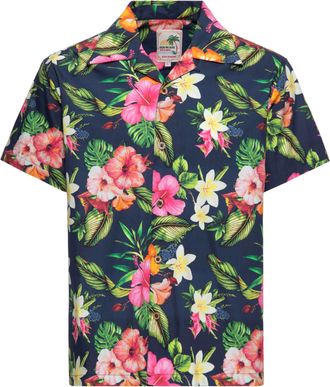 King Kerosin Herren Hawaii Hemd Tropical Flowers