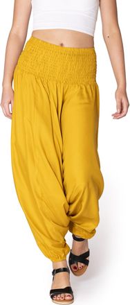 Panasiam Aladinhose einfarbig golden XL
