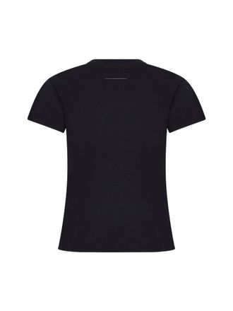 Maison Margiela Womens T-Shirt Numeric Cotton Black T-Shirts & Jerseys