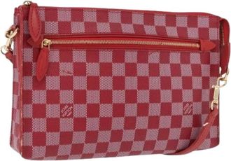 Louis Vuitton Pre-owned Sac pochette Damier Canvas - Femme - Pre-owned - Rouge - Taille: ONE Size