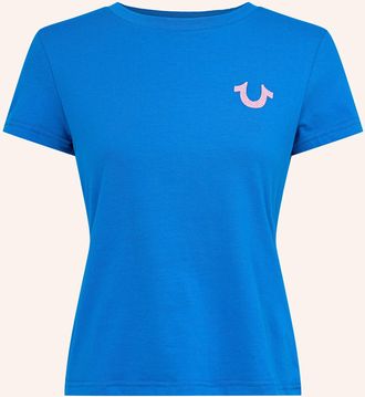 True Religion T-Shirt Crystal blau