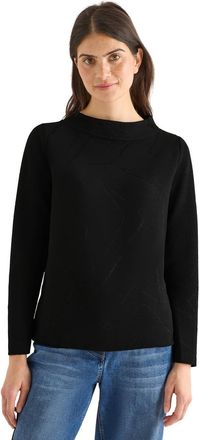 Cecil Damen 3228475 Ottoman Shirt, Schwarz, XXL