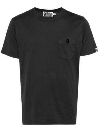 A Bathing Ape t-shirt à poche poitrine - Noir
