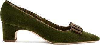 Manolo Blahnik escarpins Reador 50 mm à noeud - Vert