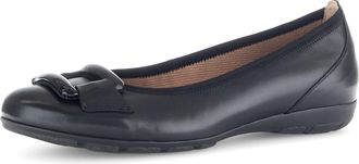 Gabor Damen Klassische Ballerinas, Frauen Flats,klassisch elegant,Pumps,Halbschuhe,Sommerschuhe,Slipper,Ballerina-Schuhe,schwarz,38.5 EU / 5.5 UK