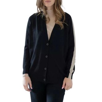 Kaos Kaos, Damen, Strickwaren, Schwarzk, XSGröße