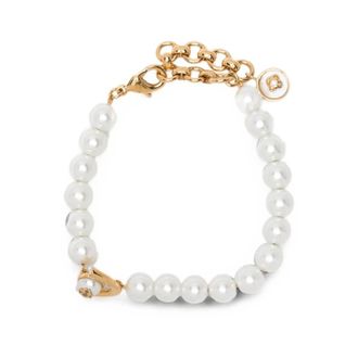 Casablanca Homme, Accessoires, Blanc, Taille: ONE Size Bracelet Perle