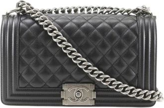 Chanel Sac bandouli&egrave;re Boy Pre-owned - Femme - Pre-owned - Noir - Taille: ONE Size