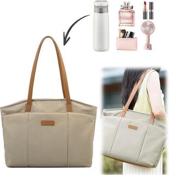 Generic Sacs fourre-tout en tissu Oxford de capacit&eacute;, sac d&eacute;contract&eacute; pour ordinateur portable pour femmes (noir)