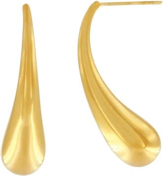 Dansk Copenhagen Elegante Gold Tropfen Ohrringe - - Accessories - Damen - Gelb - ONE SIZE