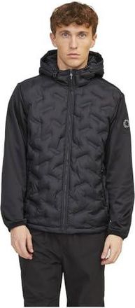 Jack & Jones Jcoheat Hybrid Jacket Sn, Noir, XL Homme