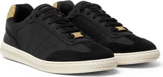 Versace Sneakers mit Logo-Schild - Schwarz