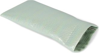 styleBREAKER Etui Brillenetui Kroko Perlmutt mit Putztuch