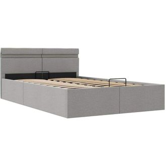vidaXL Cadre de lit &agrave; rangement hydraulique sans matelas 120x200 cm vidaXL