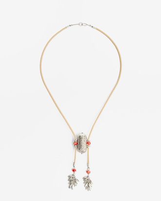Isabel Marant Collier Janis - Femme - Rouge-argent&eacute; - Taille - Isabel Marant - Collection &Eacute;t&eacute; Femme - Nouvelle Collection Capsule La Riviera