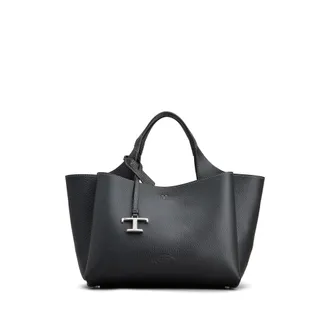 Tod's Medium Logo-plaque Leather Tote Bag