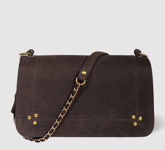 Jerome Dreyfuss Sac Bobi Imprim&eacute; Croco Moka