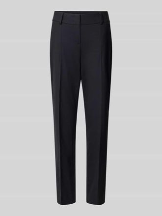 Windsor Slim Fit Hose aus Schurwoll-Elasthan-Mix mit B&uuml;gelfalten