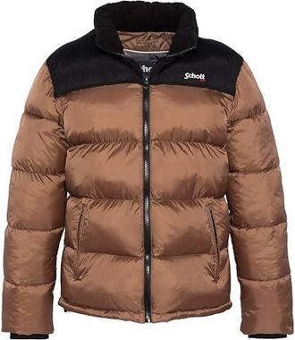 Schott NYC Utah Jacket, Moka, XXL Homme