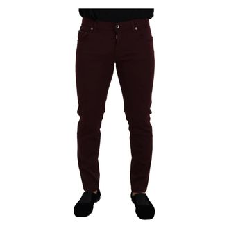 Dolce & Gabbana Homme, Jeans, Rouge, Taille: XS Gold Denim Jeans