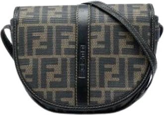 Fendi Sac bandouli&egrave;re vintage en toile Pre-owned - Femme - Pre-owned - Brun - Taille: ONE Size