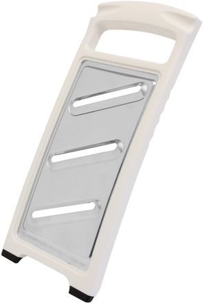 Fackelmann Fackelmann Gurkenhobel ARCADALINA, Reibe aus Edelstahl, Gemüsehobel mit drei extrascharfen Klingen (Farbe: Weiß/Silber), Menge: 1 Stück