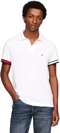 Tommy Hilfiger Herren Poloshirt Kurzarm Slim Fit, Weiß (White), XS