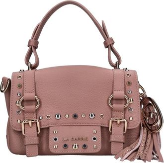 La Carrie Embossed Leather Bag - - Bags - Damen - Rosa - ONE SIZE