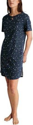 CALIDA Calida Sweet Dreams Chemise de Nuit &agrave; Manches Courtes Dames, Longueur 95cm, en 100% Coton