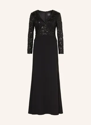 Adrianna Papell Abendkleid Mit Pailletten Und Spitze schwarz