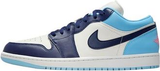Nike Air Jordan 1 Low Chaussures Homme (Sail/Blue Chill/Hot Lava/Blue Void), Sail/Blue Chill/Hot Lava/Blue Void, 12.5