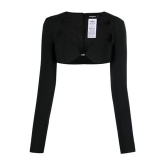 Dsquared2 Stylisches Top f&uuml;r Modebegeisterte - - Tops - Damen - Schwarzk - S