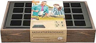 Siena Garden Anzuchtvollholzkiste mit 24er Topfplatte 35x24x6 cm