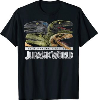 Jurassic Park Velociraptor Pack Portraits T-Shirt