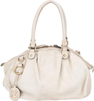 Gucci Crossbody Bags - Gucci White Leather Sukey Handbag - Gr. unisize - in Bunt - f&uuml;r Damen