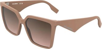 Karl Lagerfeld Femme, Accessoires, Beige, Taille: 57 MM Kl6207S Lunettes de soleil