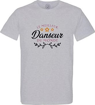 Fabulous T-Shirt Homme Col Rond Coton Bio Le Meilleur Danseur du Monde Salsa Jazz Rock Classique Art Musique