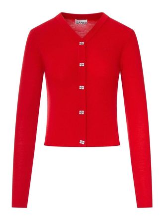 Ganni Cardigan - Rot