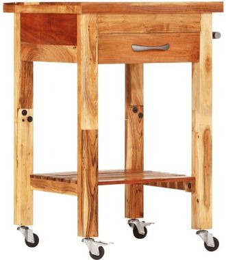 vidaXL K&uuml;chenwagen 55x55x89 cm Massivholz Akazie vidaXL