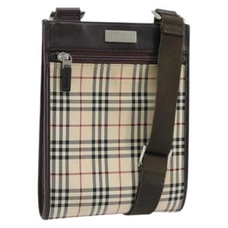Burberry Sac bandouli&egrave;re en toile Pre-owned - Femme - Pre-owned - Beige - Taille: ONE Size